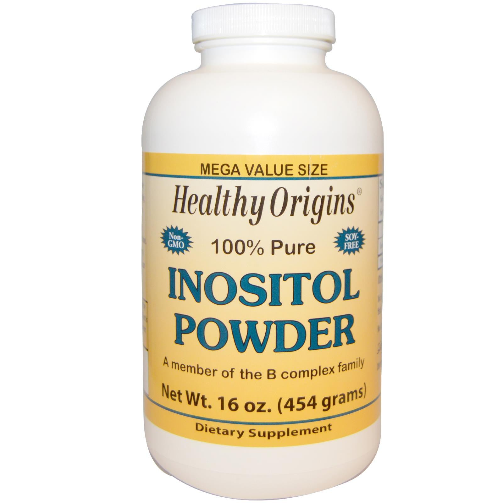 Buy Healthy Origins 100% Pure Inositol Powder 454g 16 oz Online ...