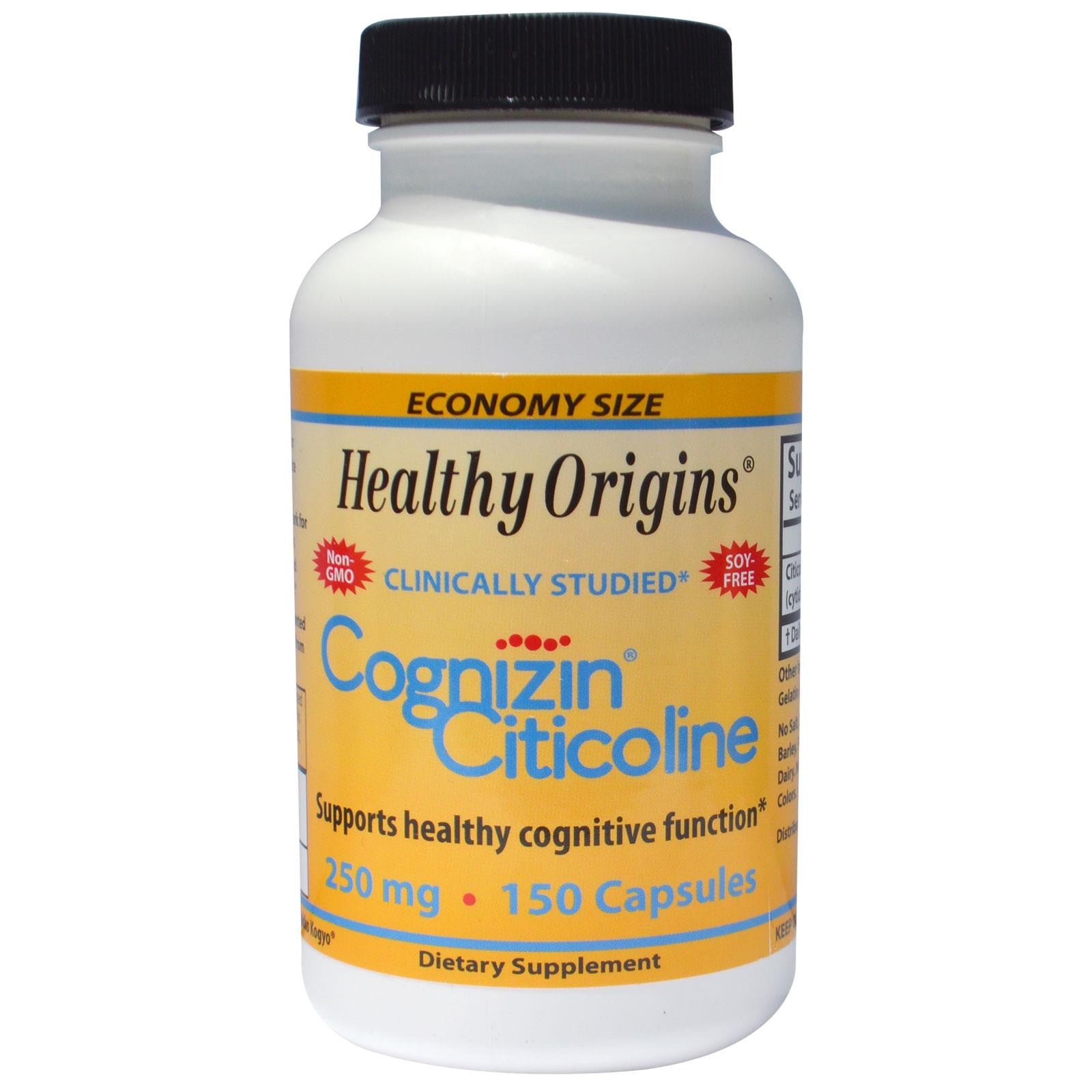 Buy Healthy Origins, Cognizin Citicoline 250mg 150 Capsules Online ...