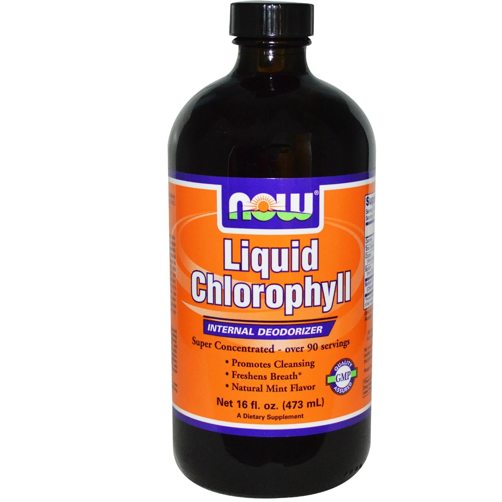 Buy Now Foods Liquid Chlorophyll Mint Flavour 473ml 16 fl oz Online ...