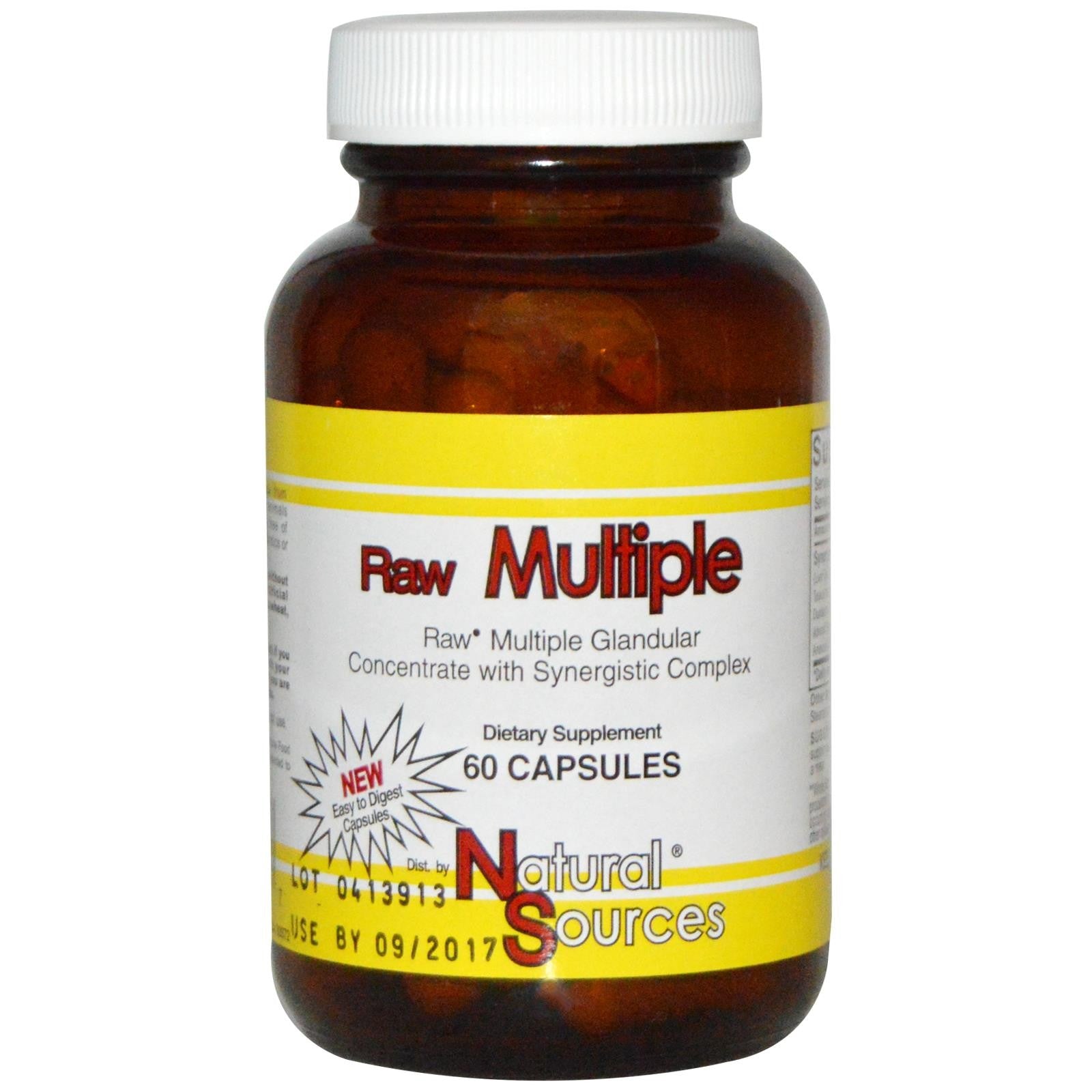 Buy Natural Sources Raw Multiple Glandular 60 Capsules Online Australia ...