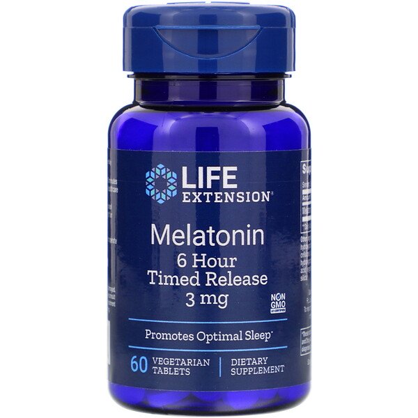Buy Life Extension Melatonin 3mg 60 Vegetarian Tablets Online Australia ...